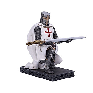 Nemesis Now Knight's Oath Pen Holder, Whilte, 16.8cm, White