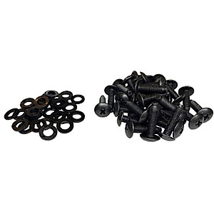 RackGold 10-32 Rack Screws 25 Pack w/Washers - USA Made &