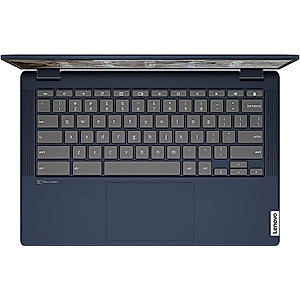 Lenovo Flagship Chromebook 11.6" HD 2 in 1 Touchscreen Laptop Computer, Intel N4020 (up to 2.80 GHz), 4GB RAM, 64GB eMMC, WiFi, Bluetooth, Webcam, Chrome OS, Abyss Blue