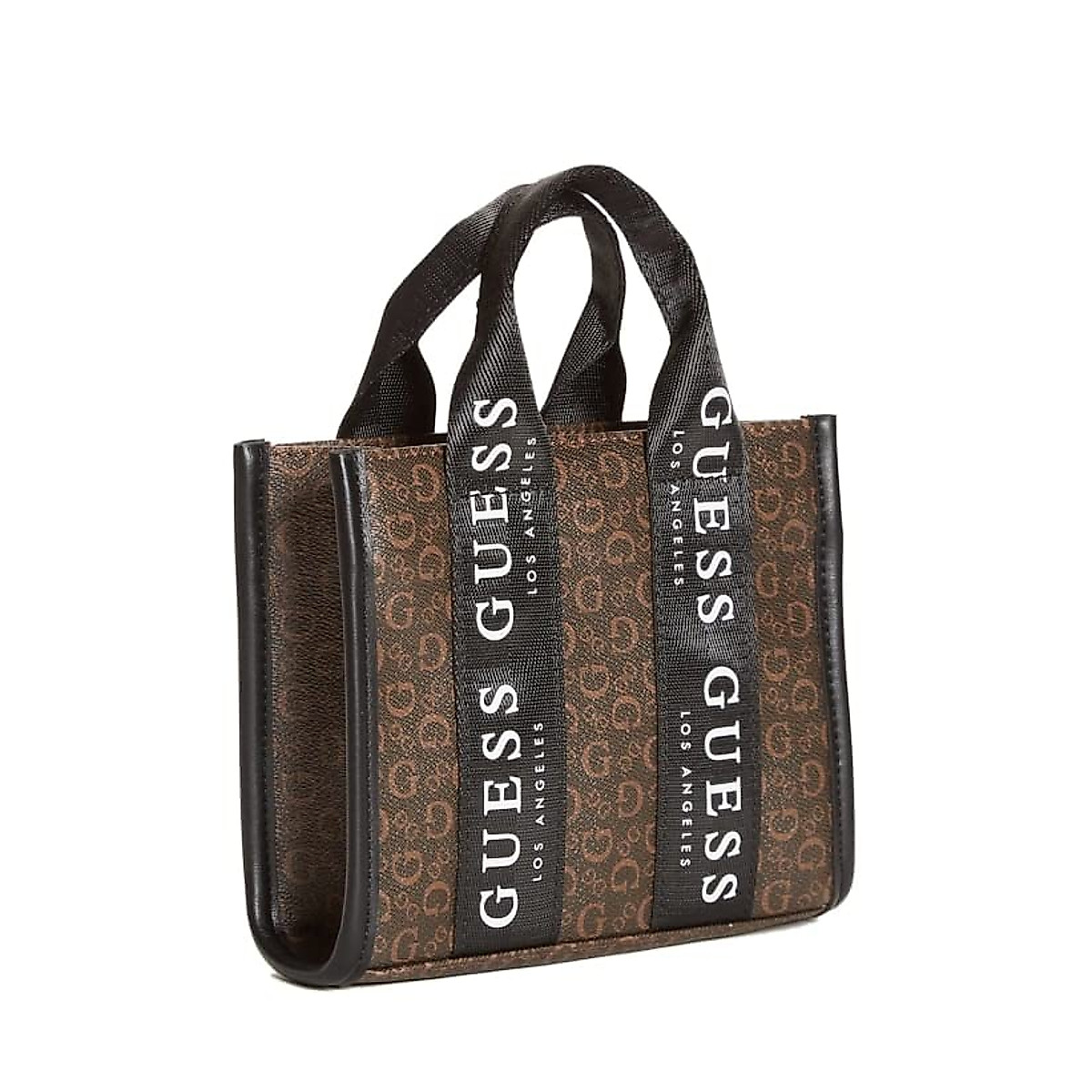 GUESS Factory Women's Logo Mini Tote Crossbody Handbags Brown