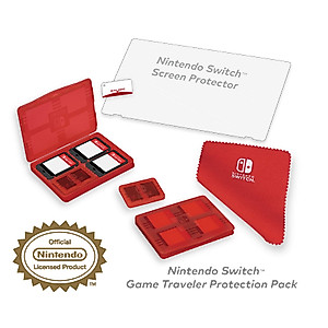 Nintendo Switch Protection Pack – Screen Protector, Cleaning Cloth, Game Card Cases, Micro SD Cases
