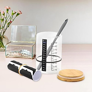 figatia Sourdough Starter Kits Baking Supply Container, Bread Baking, Wide Mouth Sourdough Maker Jar for Kitchen Household