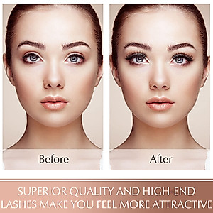 Leelosp 80 Boxes Bulk Mink Lashes 10 Styles Wholesale False Fluffy Eyelashes Volume Lashes 12-20 mm Fake Lashes with 80 Lash Brush Mixed Natural Look 3D Lash