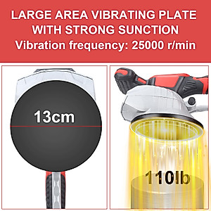 Tile Vibration Leveling Machine for Milwaukee M18 18V Battery, Cordless Tile Vibration Machine Installation Tool 150W Tiler Vibrator Tool with 8 Speed, Suction Cup, Digital Display (Tool only)