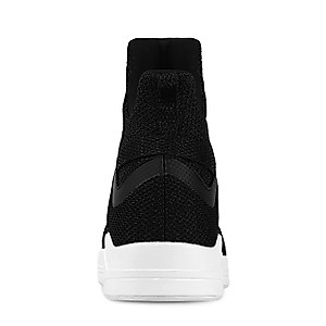 Mens Black High Top Sneakers Fashion Breathable Walking Shoes Stylish Basketball Shoes for Men Size 8
