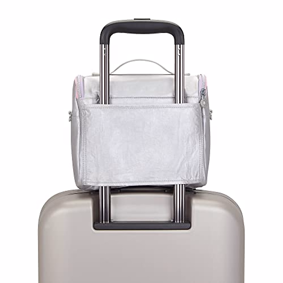 Kipling New Kichirou Metallic Lunch Bag Candy Metal Fun