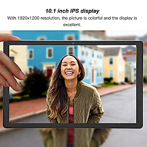 Dpofirs 10.1 Inch Tablet Android 11 Tablet, Octa Core Tablet PC with BT Keybaord, 12GB RAM 256GB ROM, 4G LTE Tablet with BT Keyboard for Business Office Students, Gifts (Grey)