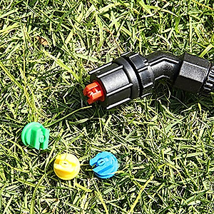 Aimela110 °Fan Shaped Nozzle, 110 Degree Fan-shaped Flat Bottom, 0.15-0.4mm Aperture, Suitable for Knapsack Sprayer, Garden spray, Agricultural Greenhouse Spray Equipment, etc., Used for weeding.