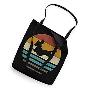 Dachshund Vintage Silhouette 60s 70s Retro grunge Dog Lover Tote Bag