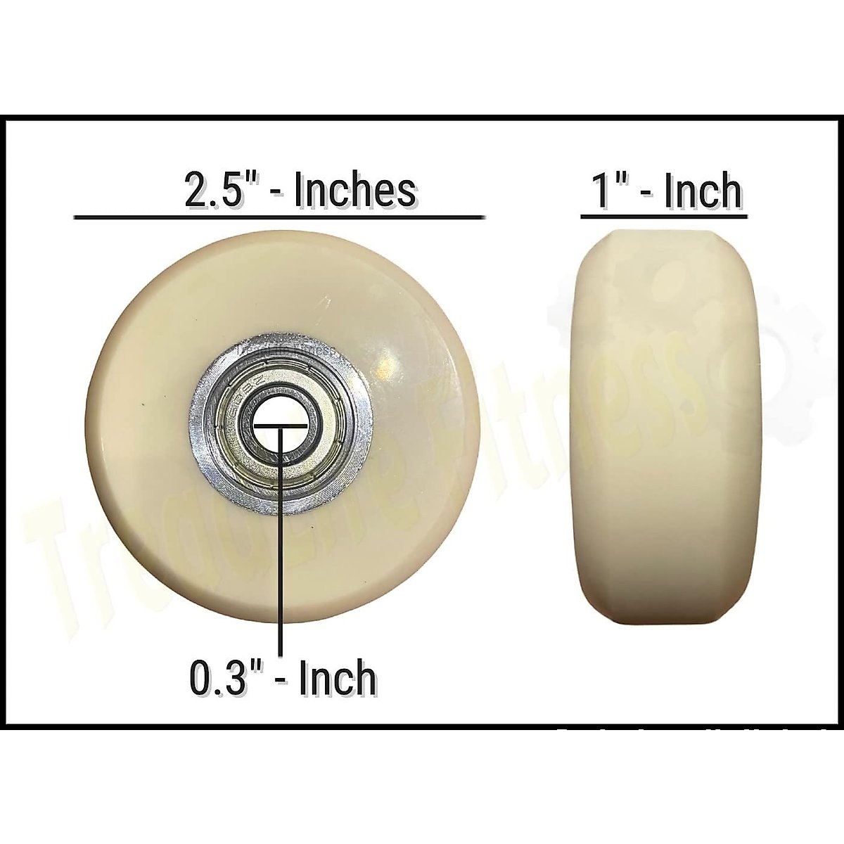 Elliptical Roller Wheel - Compatible with Various NORDICTRACK Models - Part No. 286547