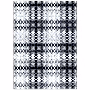 Dalyn Rugs Indoor/Outdoor Marlo MO1 Blue Washable 8' x 10'