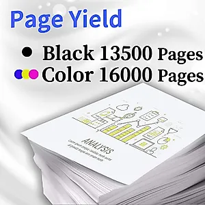 for HP CE340A-343A Toner Cartridge Compatible for Laserjet Enterprise 700 Color M775dn/M775f/M775z/M775z+ Printer 1 Yellow