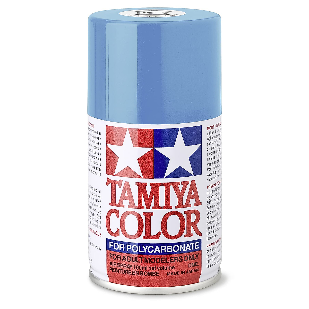 Tamiya TAM86003 86003 PS-3 Light Blue Spray Paint, 100ml Spray Can