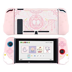 GeekShare Protective Case Compatible with Nintendo Switch Console and Joy Con- Slim Cover Case with Ergonomic Design for Switch Model- Star Wings (for Switch 2017)