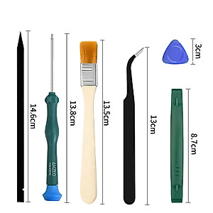 JAOYSTII Cleaning Repair Tool Kit for PS4 PS5, Screwdriver Set with TR9 Torx Security Screwdriver PH00 PH0 PH1 Phillips Screwdriver for Sony Playstation 4&5 Console and Controller Tear Down