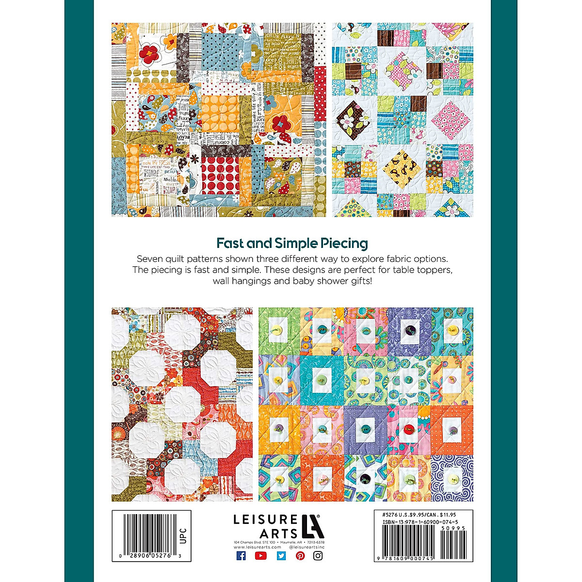Three Times the Charm!-7 Quilt Patterns by Me and My Sister Designs Using Precut Charm Packs