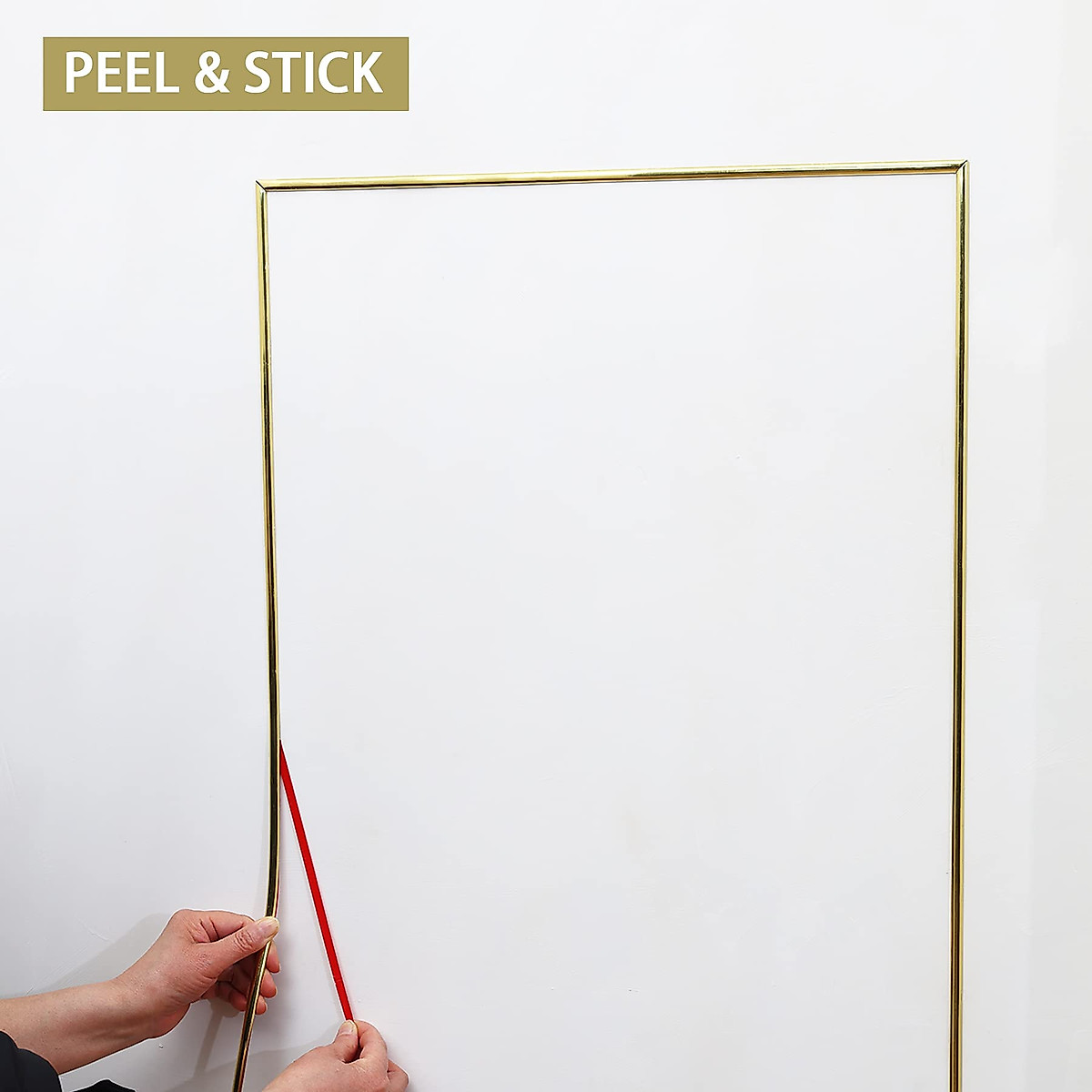Gaahing 16.4FT Peel and Stick Molding & Wall Trim, Flexible Self-Adhesive Decorative Strip for Tile, Mirror, Ceiling, Floor, Panel, Cabinet