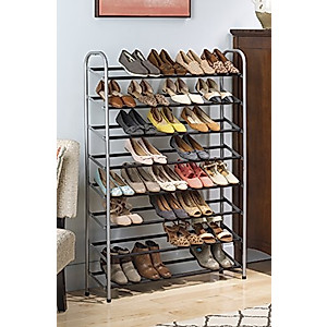 Whitmor 8 Tier Shoe Tower - 40 Pair - With Non-Slip Racks