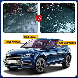 Glass Oil Film Removing Paste, Auto Car Glass Polishing Car Windshield Oil Film Cleaner for Bathroom Window Front Windshield Agent (1 Set)