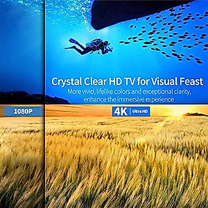 TV Antenna, 2023 Newest HDTV Indoor Digital TV Antenna 280+ Miles Range with Amplifier Signal Booster 4K HD Free Local Channels Support All Television with 16.4ft High Performance Coax Cable