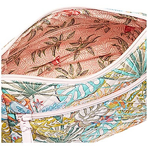 Vera Bradley Women's Cotton on the Go Crossbody Purse, Rain Forest Canopy - Recycled Cotton, One Size