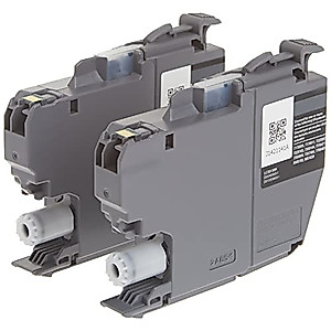 Brother Genuine LC30132PKS 2-Pack High Yield Black Ink Cartridges, Page Yield Up to 400 Pages/Cartridge, LC3013