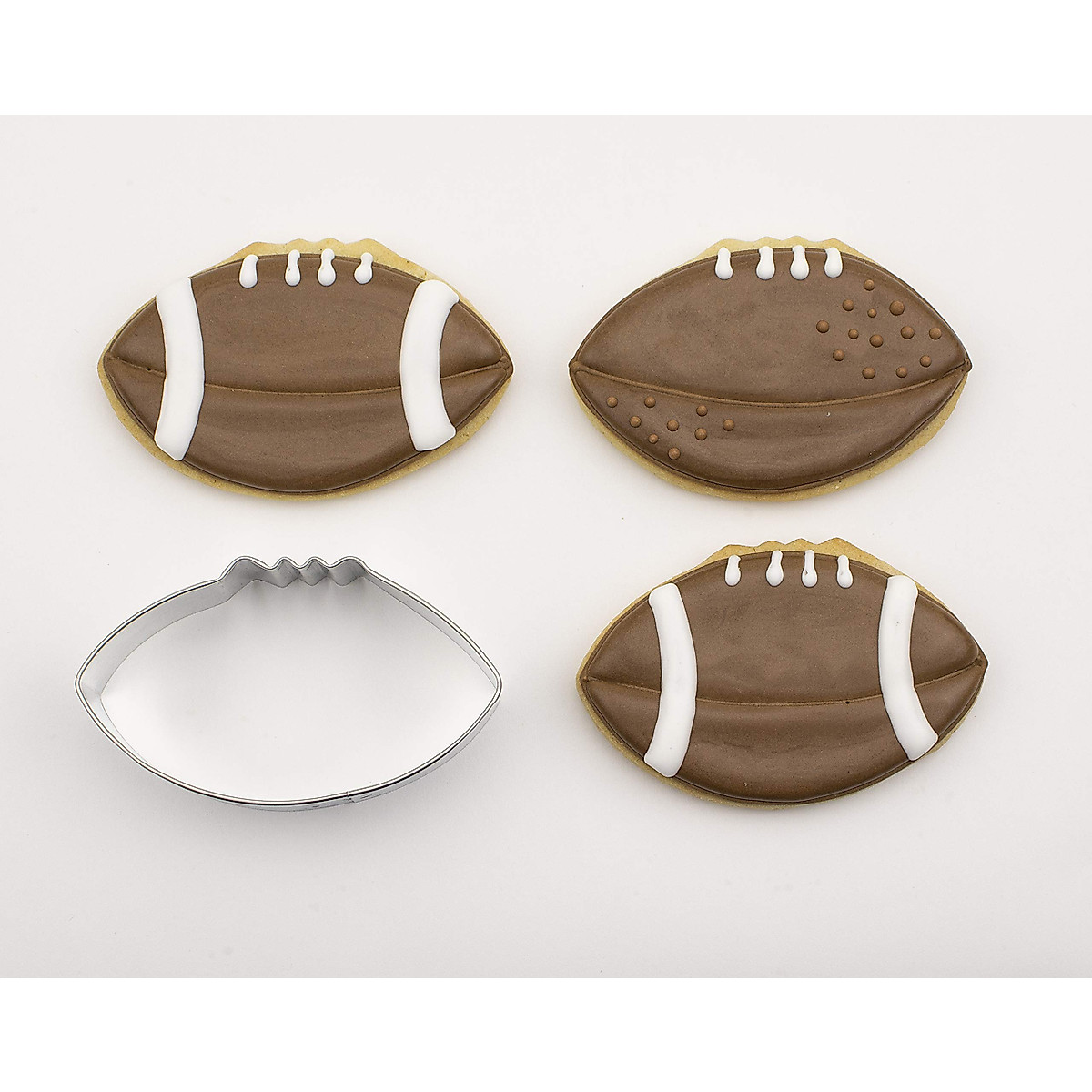 Football Cookie Cutter, 3.5" Made in USA by Ann Clark