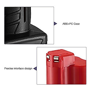 Powerextra M12 Battery 6.0Ah, Replacement Milwaukee m12 Battery, Compatible with Milwaukee M12 Tools 48-11-2410/48-11-2420/48-11-2411/48-11-2401/48-11-2402, Replace for Milwaukee 12v Battery (2 Pack)