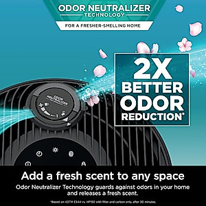 Shark Air Purifiers for Home Large Room with NeverChange Air Filter, 5 Year HEPA Filter, Covers 650 Sq. ft, Odor Neutralizer and Clean Sense Technology, Removes 99.98% of Dust & Allergens, HP152