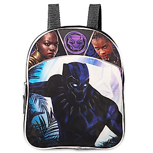Fast Forward Black Panther Backpack for Boys Set - Bundle with 11" Black Panther Backpack, Avengers Stickers, More | Avengers Backpack for Boys 4-6