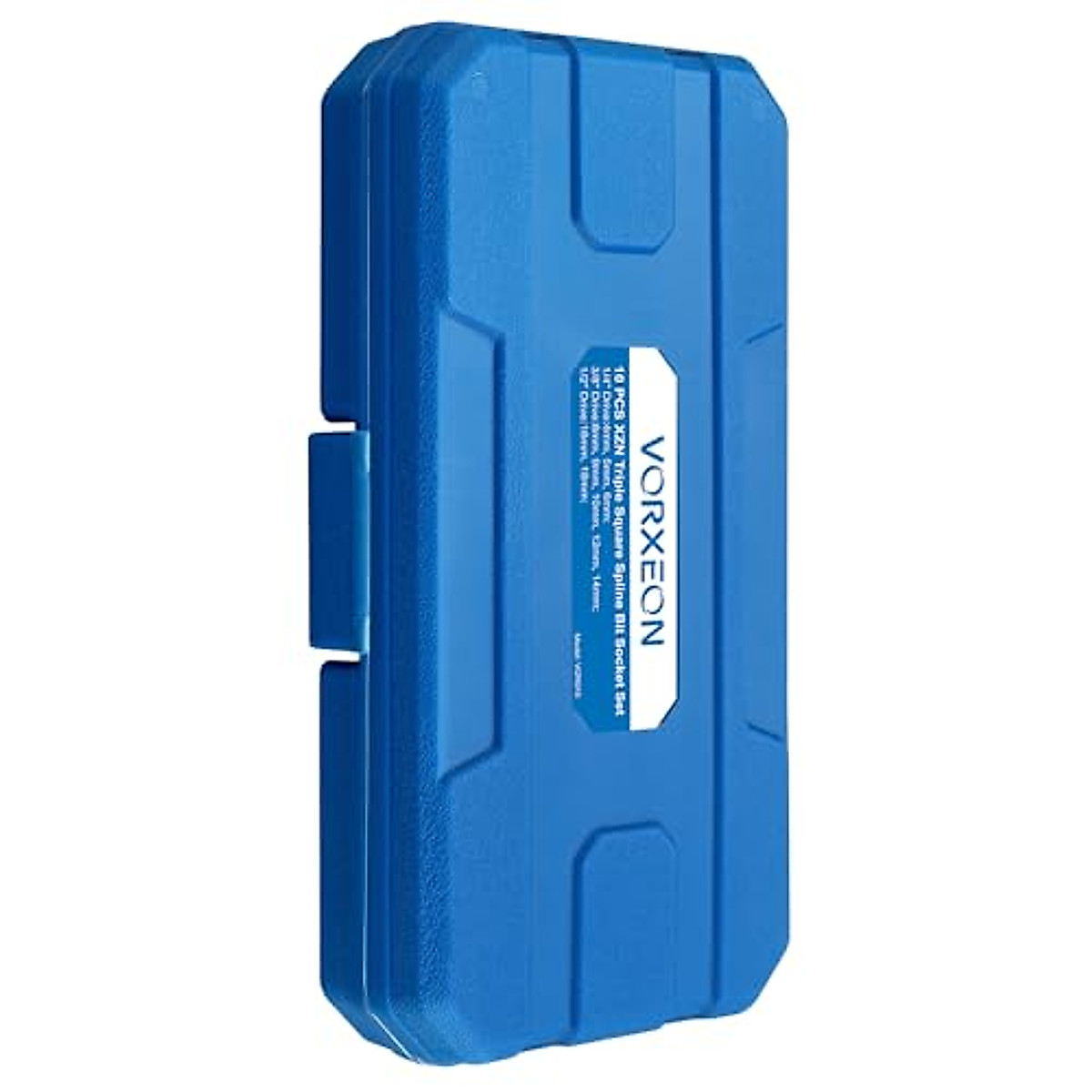 VORXEON 10 Pcs Triple Square Spline Bit Socket Set M4 - M18, S2 Alloy Steel and CR-V XZN Sockets with Storage Case, 1/4” 3/8” 1/2” Drive