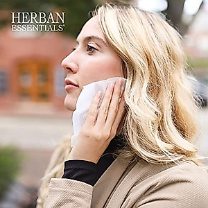 Herban Essentials Travel Body Wipes - Essential Oil Wipes for Hands, Travel Face Wipes - Natural Hand Wipes, Moist Towelettes Individually Wrapped Body Wipes for Adults - Asst. 20 Count