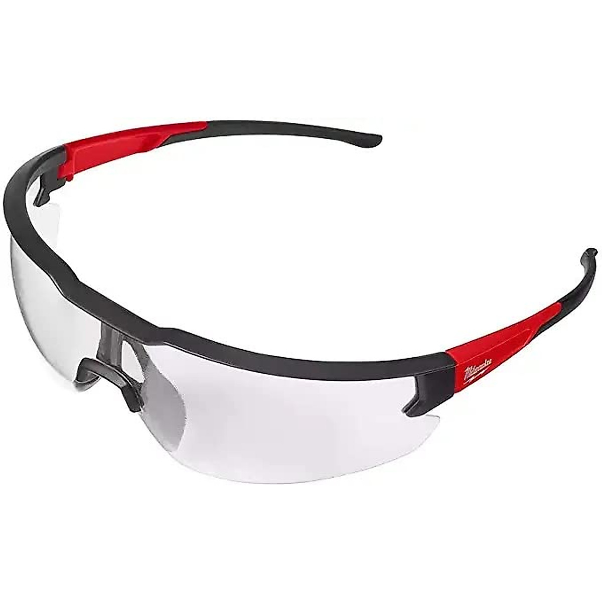 Milwaukee Anti-Fog Safety Glasses Clear Lens Black/Red Frame 2 pc. - Case of 2