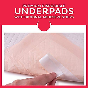 Premium Disposable Underpads 30”x36” (Packed 4x25 Case) Ultra Absorbent Chux Incontinence Bed Pads, Pet Training Pads X-Large 100/Case