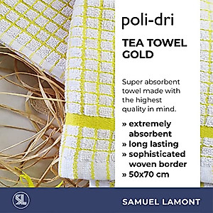 Samuel Lamont & Sons Poli Dri Tea Towel Gold