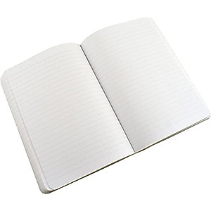 Zequenz Classic 360 Soft Cover Notebook, Soft Bound Journal, Large, Black, 5.75" x 8.25", 200 Sheets / 400 Pages, Ruled, Lined Premium Paper