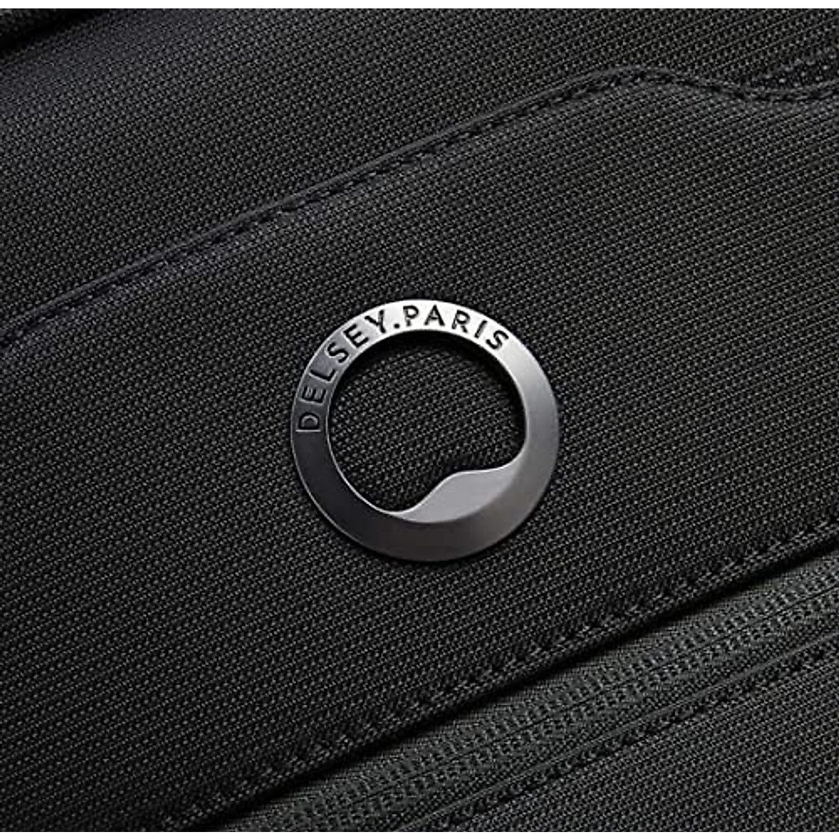 DELSEY Paris Softside Expandable Luggage with Spinner Wheels, Black. Large and Carry-On.
