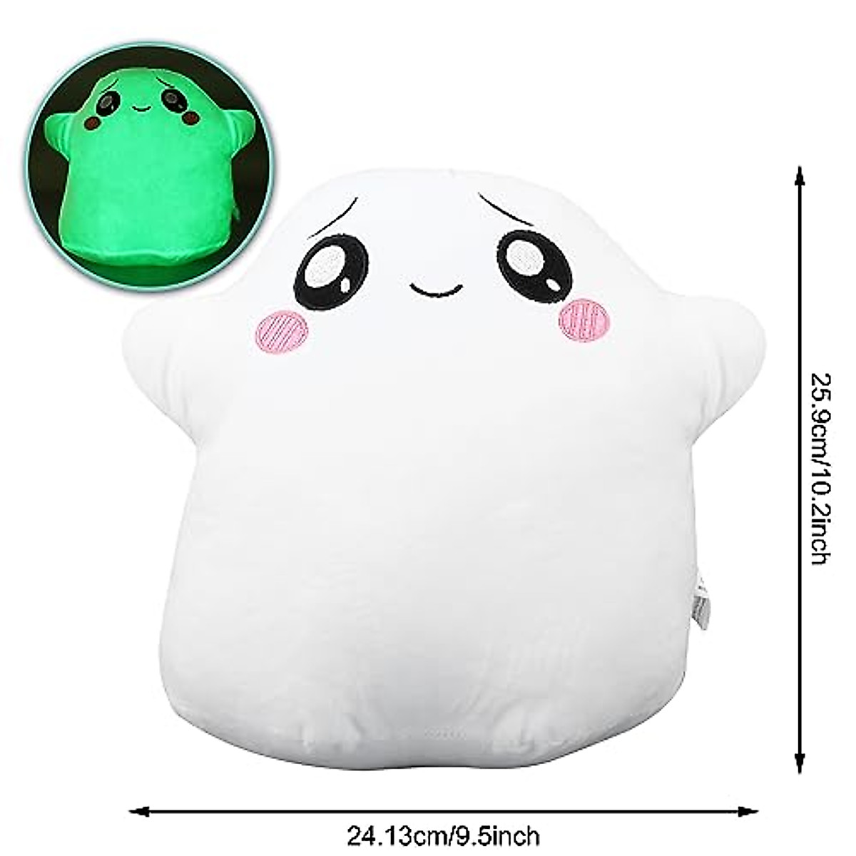 FRSHALOUIS Ghosty Plush Toy Doll - Glow in The Dark Fluorescent Plush Toy,Halloween Foxy and Boxy Plush The Best Gift for Christmas Birthday (Ghosty)