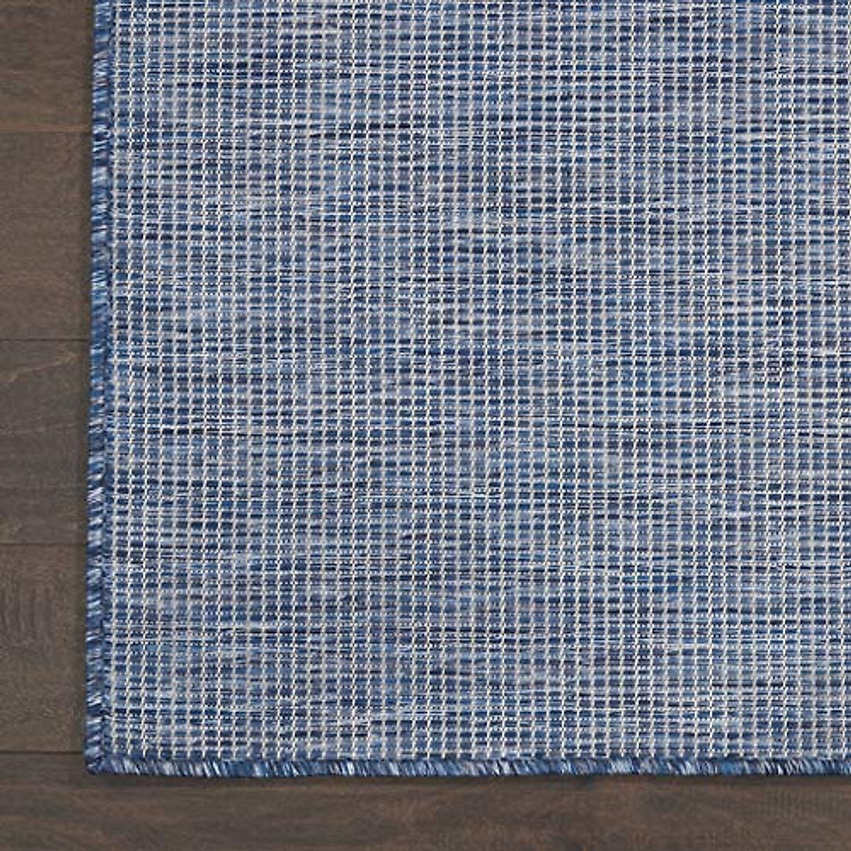 Nourison Positano Indoor/Outdoor Navy Blue 2'2" x 12' Area Rug, Easy Cleaning, Non Shedding, Bed Room, Living Room, Dining Room, Backyard, Deck, Patio (2x12)