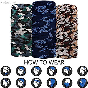 Sodesune 1/3/6/10/30/100 pieces Neck Gaiters Scarf Face Masks Breathable Cover Balaclava & Bandana Headband Protect for Men Women (30 pieces vibrant style Neck Gaiters)