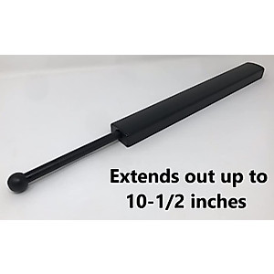 Nincrane Telescoping Valet Bar Matte Black by Cabinet Organizers