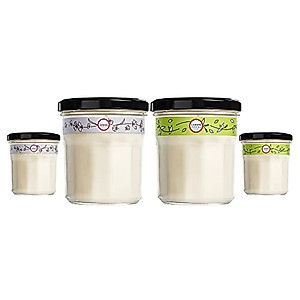 Mrs. Meyer's Clean Day's Scented Soy Aromatherapy Candle Bundle, 35 Hour Burn Time, Made with Soy Wax, Lavender and Lemon Verbena Scent, 7.2 oz Jars (4 Candles Total)