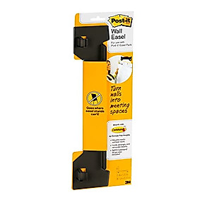 Post-it Super Sticky Wall Easel Mounting System, 15 in Wide x 3.25 in Tall x 1.25 in Deep, Smoke Grey, 2/Pack, Great for Virtual Teachers and Students (EH559-2PK)