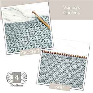 (1 Skein) Lion Brand Yarn Vanna's Choice Yarn, Grey Marble