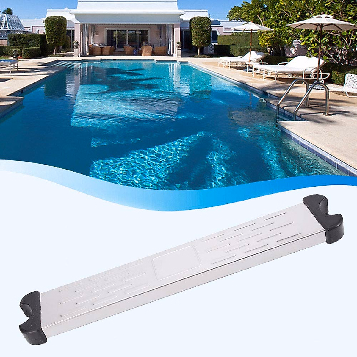Haofy Swimming Pool Ladder Pedal, Stainless Steel Pool Ladder Steps Replacement for Swimming Pool