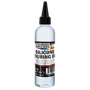U.S. Art Supply Silicone Pouring Oil - 6-Ounce - 100% Silicone for Dramatic Cell Creation in Acrylic Paint