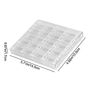 20 Grids Jewelry Storage Box Multifunctional Jewelry Bead Organizer Detachable Diamond Storage Container for Earrings Necklaces Beads Rings