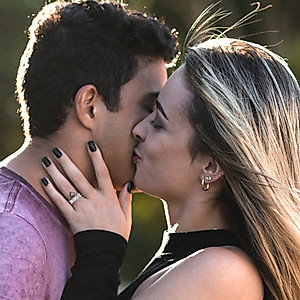 2.5 Carat Princess Cut Zircon 14k White Gold Eternity Designer Art Deco Everlasting Danity Statement Ring Band Sz 6.5