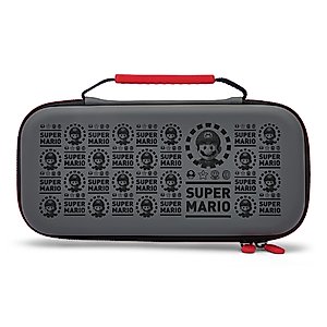 PowerA Protection Case for Nintendo Switch - OLED Model, Nintendo Switch or Nintendo Switch Lite - Super Mario Black, Protective Case, Gaming Case, Console Case, Accessories, Storage, Officially licensed