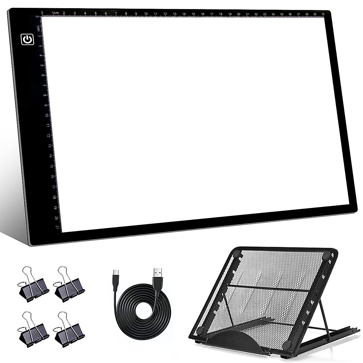 SevenFish Diamond Painting Accessories A4 Light Pad, Upgraded Light Board High Brightness No Black Dots Diamond Art Light Box for Diamond Painting Tools, Drawing/Tracing/Craft/Sketching/Weeding Vinyl
